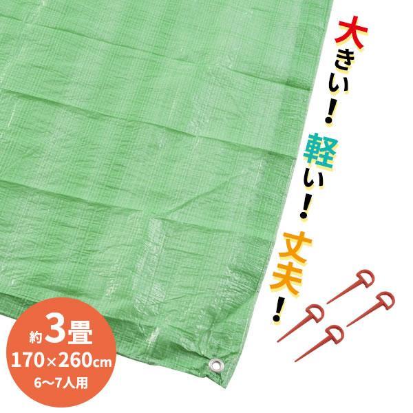 サイズ（約）:幅170×奥行260cm材質:シート/ポリエチレン　ハトメ/アルミニウム　ストッパー/ポリプロピレン付属品:ストッパー×4耐熱温度:70度製造国:ベトナムメーカー:アサヒ興洋コスパ ブルーシート 薄手 ペグ付き ペグ穴 ハトメ...