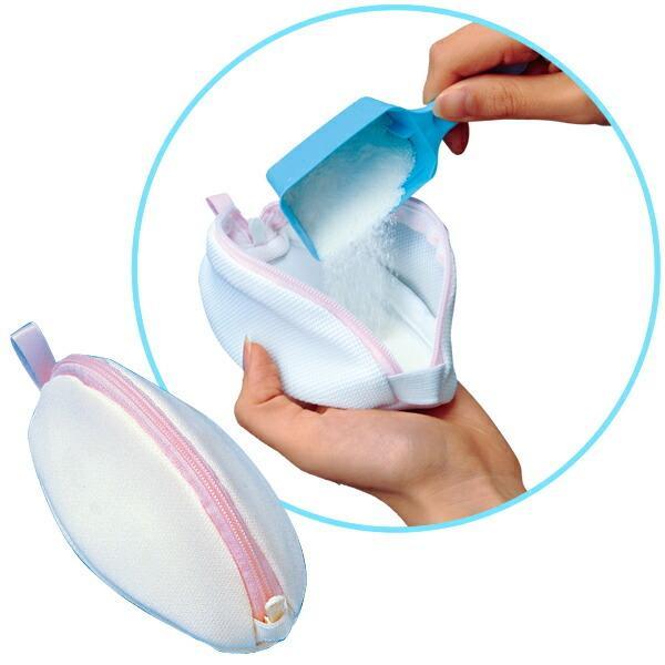 商品サイズ（約）:幅13.3×6.5×6材質:ポリエステル製造国:中国製造メーカー:ダイヤ粉末石鹸 粉石鹸 専用ネット 広口 ファスナー付き 入れやすい キレイに溶ける 便利グッズ 便利アイテム アイデア商品 衣類洗濯 衣類漂白剤 洗濯グッ...