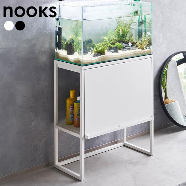 商品サイズ（約）:W61×D34×H70cm内寸サイズ(約):下段棚板/W57×D30.5×H39cm重量（約）:10000g材質:本体/スチール(粉体塗装)　マグネット対応サイズ(約):W60×D30cm以下の水槽耐荷重(約):天面(上段...