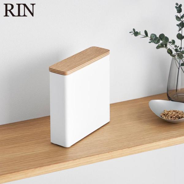 商品サイズ（約）:W14.7×D4.7×H15.6cm内寸サイズ（約）:収納部1か所あたり/W7.1×D4.2×H13.9cm重量（約）:586g品質表示:本体/スチール(粉体塗装)　クッション/シリコーンゴム　蓋/天然木積層合板(ウレタン...