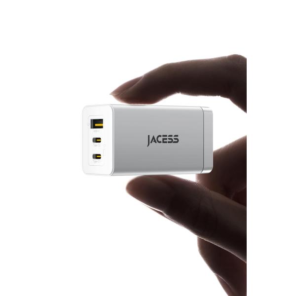 カラー：高コスパホワイトサイズ：2.8 x 4 x 5.8 cm【長時間の充電待ちにさようなら！65W急速充電器・複数デバイスを同時に急速充電】長時間の待ち時間は人をいらいらさせますか？ それなら、当社のType-C充電器は間違いない選択で...