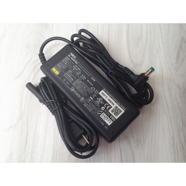 メーカー  NEC型番  ADP91NEC純正　ノートパソコン用ACアダプターです。コネクタ：丸型 外径約5.5ｍｍ内径約2.5ｍｍ INPUT  100?240VOUTPUT  19V 3.95A   75W付属品  電源コード備考  中...