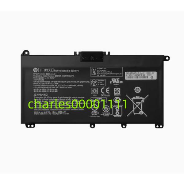 ●商品状態：新品●電圧：11.55V●容量: 41.9 Wh【互換バッテリー型式】TF03XL920070-855HSTNN-LB7JHSTNN-LB7X920046-421 対応用※注意：以上の型番はすべて共通です。