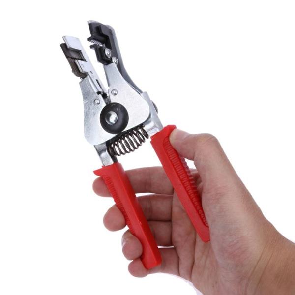 ☆電気配線時の便利な小道具！材質：スチール+プラスチックハンドルカラー：シルバー+レッドストリップ仕様：0.5ミリメートル - 2.2ミリメートル長さ：約 180ミリメートル【ご注意！】ストリッパーは力を入れずともお使い頂けます。力の入れ過...