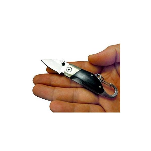 ミニナイフ、アウトドア用の親指サイズの極小ナイフです。材質：ステンレス長さ：約10.5cm　重さ：約42ｇ機能：（フルーツ）ナイフ、キーホルダー適応場合：携帯工具、緊急ツール、カジュアル使用するキーホルダー