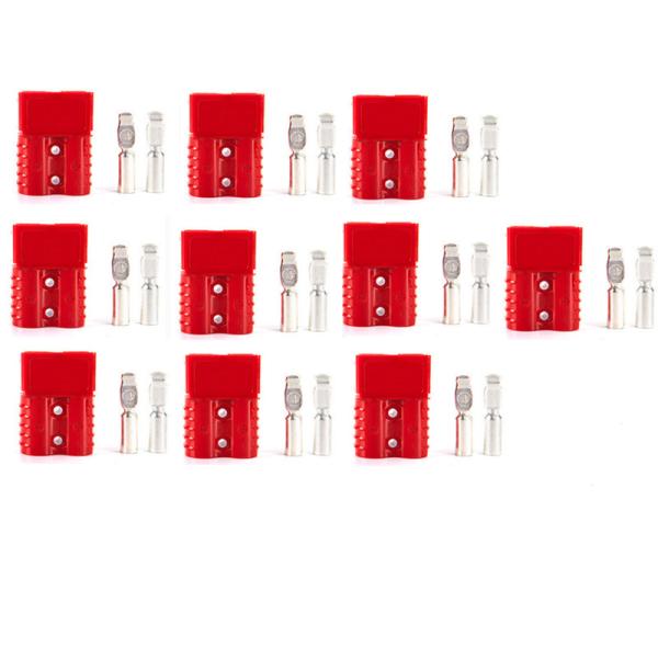 バッテリー・電源用クイックコネクター クイックコネクトモジュラー電源コネクター 175A 10個 赤接続端子は6AWG 〜1/10AWG定格電流：175A　定格電圧：600V AC / DC動作温度範囲：-4°F-221°F / -20°C...