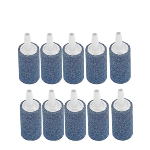 【パッケージ内容】円筒形エアーストーン×10個　【サイズ】サイズは1.5 x 2.5CM【重量】約8g（1個）【ジェット容量】0.8L/分　【推奨エアポンプパワー】2W-4W【標準IDエアラインチューブ】0.5cm安定性と耐久性を兼ね備えた...
