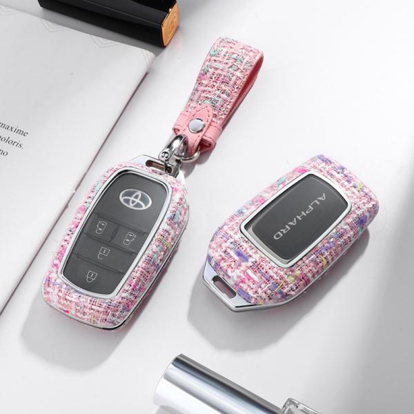【素材】TUP樹脂+ポリエステル【セット内容】キーケス1点【参考適合車種】新型アルファード 40系新型ヴェルファイア 40系ノア ヴォクシー 90系ハリアー 80系プリウス 60系クラウンクロスオーバーRAV4 PHV 50系ヴェルファイア...