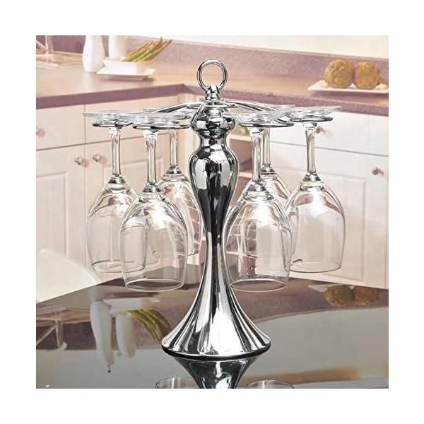 組み立ては簡単！ねじ式で直ぐに完成します。立てれば安定感もバッチリ。オシャレな ワイングラス スタンド グラスホルダー シルバー省スペースにオシャレに置けるワイングラスラックです。簡単組み立て式でサッと収納も可能。【製品仕様】サイズ :　底...