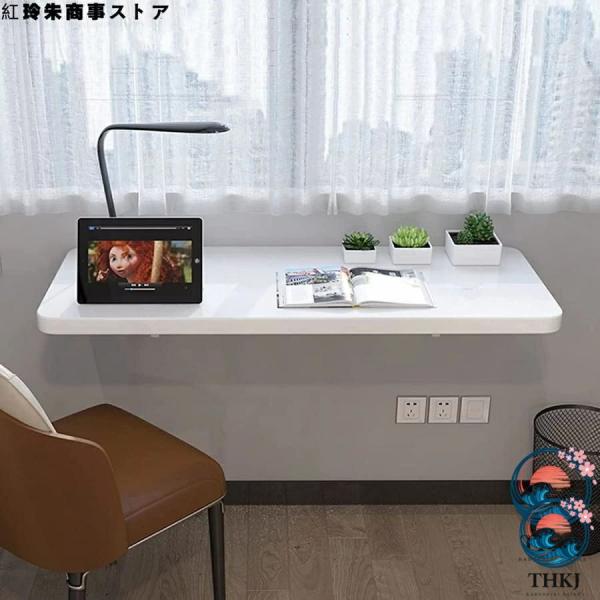 ▲プレミアムで環境に優しい素材：壁に取り付けられたダイニングテーブルは、主に環境にやさしく、耐久性があり、大きな負荷に耐えることができる高品質のMDFで作られています。塗料は、過酷な化学物質を含まず、無臭です。▲ 頑丈なデザイン：金属ブラケ...