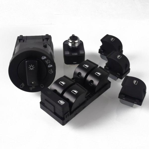 製品の説明:材質: Abs 電気めっき色: 黒パッキング: バブルバッグ + カートン製品番号: 8ED959851 + 3 個 8E0959855 + 8E0941531A + 4F0959565適合車種:アウディ A4/S4 B6 B7...