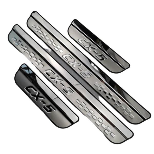 マツダ ステンレス車 ドア敷居 キックスカッフプレートペダル プロテクター トリム 車 アクセサリー CX-5 CX5 ke kf 2013-2016 2017-2020 機能:1.100% 新品。2.高品質が保証されています。3.簡単に取...