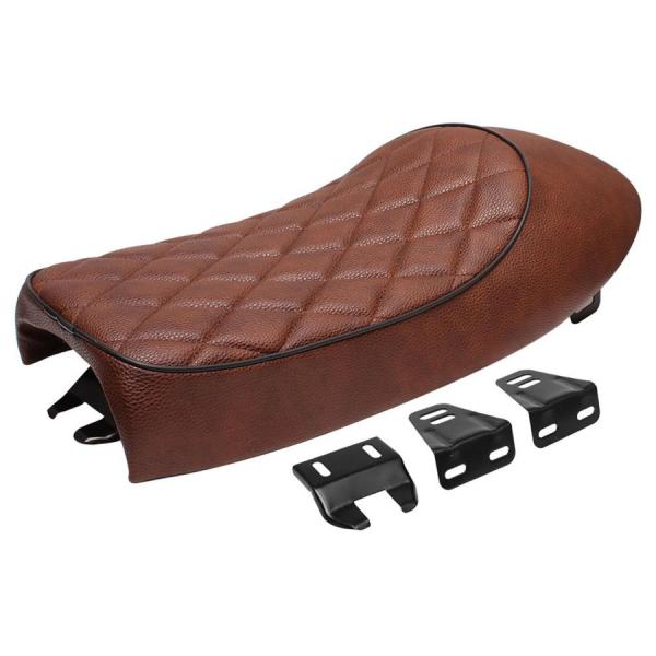 汎用 オートバイ バイク シート ホンダcb125s cb200 cb350 cl350 cb400 レトロ フラットシート カフェレーサー カスタム メイド ヴィンテージ適合車種：ホンダcb cl cg gb gl xl cdシリーズas...