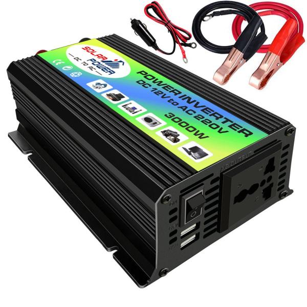 車 インバーター ソーラーインバーター 3000w DC 12v〜220v 家電仕様:Name: カーパワーインバーター3000w入力電圧: DC 10.5v〜15v、(バッテリー電圧が10.5v未満の場合、インバーターは低電圧保護、バッテ...