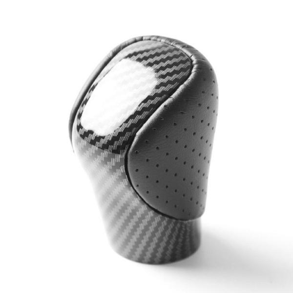 仕様:製品名: ギアシフトノブ素材: PUレザー + ABSプラスチックカラー: ブラック + カーボンパターン取り付け方法: ねじ込み式オートタイプ: 自動サイズ: 45ミリメートル/1.77in × 75ミリメートル/2.95in (l...