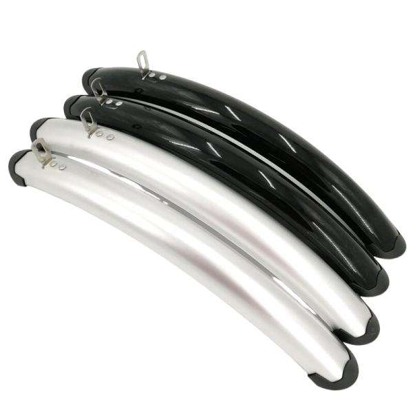 自転車 フロント リア マッドガード 1ペア レトロ 700c ロードバイク 実用的 パーツ シルバー自転車フロントリアフェンダーレトロ固定ギアバイク700cロードバイクフェンダーアルミニウムプラスチック材料 (非アルミニウム合金)シルバー...