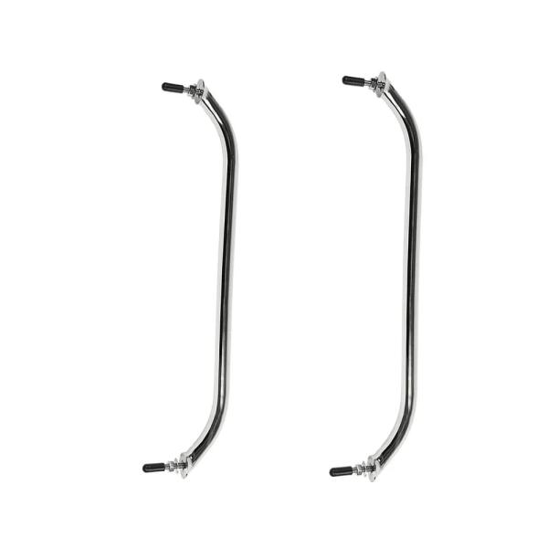 ボート 船 船舶 ハンドルレール 2x 16" 316ステンレス鋼 磨かれたマリン316ステンレス鋼手すり素材: 316ステンレス鋼表面仕上げ: 研磨スタッド間距離: 406.8mm(16 ")スタッド: 5/16 ”* 2”楕円形チューブ...