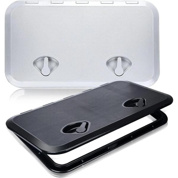 ボートアクセサリー ハッチカバー 24" × 14" abs デッキアクセス 海洋 ボート ヨット rv 水密抗 uv 非スキッド検査高品質ソリッド腹筋素材。 耐候性の長方形デッキプレート。防食; 紫外線耐性この黒いデッキプレートは、あらゆ...