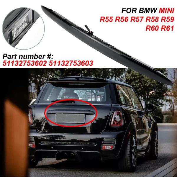 ミニクーパーと互換性のあるクロームハッチハンドルの交換r55r56 r57 r58 r59 r60 r61 oe #:51132753603 51132753602部品番号: 51132753603 51132753602適合車種ミニr55...