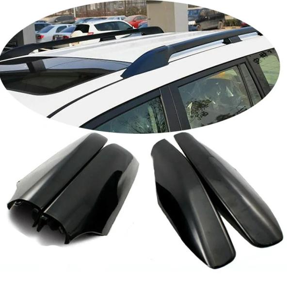 トヨタ ルーフラック バーレールエンド プロテクションカバーシェル ランドクルーザー プラド fj120 2003 - 2006 2007 2008 2009 ブラック abs 4個適合車種:トヨタ ランドクルーザー プラド FJ120 2...