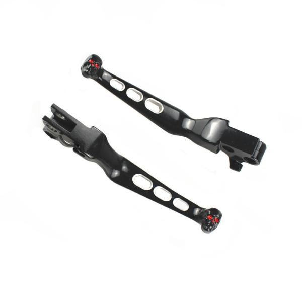 状態: 新品材質: 高品質ビレットアルミカラー: ブラック/クローム数量: 1ペア (左右)適合車種:ハーレーflstfファットボーイ 1996-20101996-2010ハーレーfxstbナイトトレイン1996-2003ハーレーxlスポー...