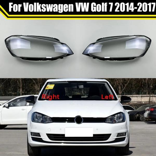フォルクスワーゲンVWゴルフ7 2014 2015 2016 2017用ヘッドライトカバープロ品質 ヘッドランプレンズカバーは高品質のプラスチックで作られています。エレガントな外観で、とてもクールに見え、最高品質が保証されています。  機能...