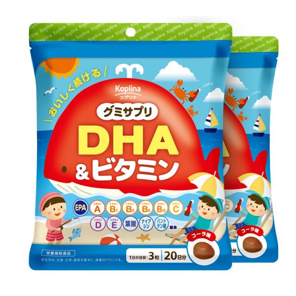 この商品について・成長期に摂りたいDHA・EPA、11種のビタミンをまとめてかしこく栄養チャージ！・DHA 50mg と EPA 10mg、お子さまの成長に大切な成分で、青魚などに豊富に含まれます。 マグロ・カツオ由来の魚油を使用・ビタミン...