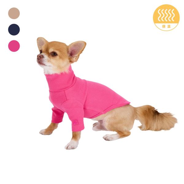 返品不可裏起毛素材を使用した、寒い季節に活躍する犬用ハイネックロングスリーブTシャツです。内側はやわらかな裏起毛で暖かく、首元までしっかりカバー。伸縮性に優れたリブ素材を使用しているため、体にやさしくフィットし、動きやすく快適な着心地です。...