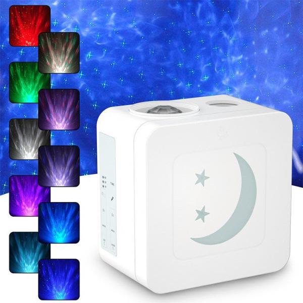 シーンの音楽によって色が変わる。プラネタリウム 家庭用 プロジェクター 星空ライト 部屋用 天井 自宅 室内用 子供 おもちゃ ナイトライト 常夜灯 スタープロジェクターライト 家用 クリスマス 誕生日 プレゼント ギフト おしゃれ かわい...