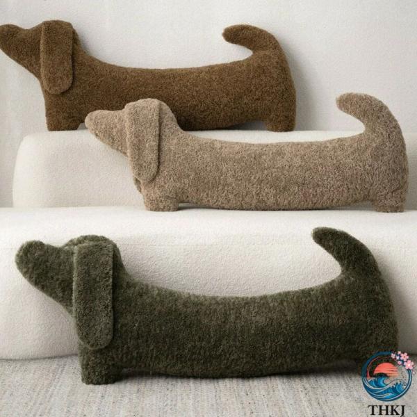 ドッグ抱き枕 / ダックスフンド 抱き枕 アルパカ素材 ふわふわ もちもち 横向き 寝 やすい 癒し グッズ 長い抱き枕 大きい 足まくら 安眠 癒し 68cm 108cm抱きしめた時のふわふわで心地よい肌触りは、日々のストレスを優しく癒し...