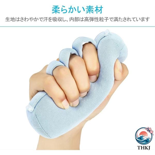 素材：アウターニットコットンジャケット+伸縮性の高いスポンジを充填、指間の悪臭や臭いを防止します。 左手用と右手用のユニバー     人間工学に基づいたデザインと組み合わせて、ユニークな手の形状は握りやすく、さまざまな手のタイプに適応します...