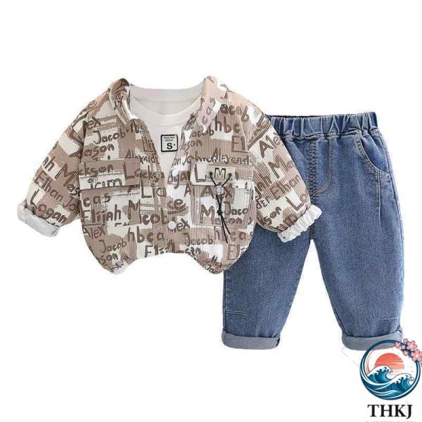 .子供用セットアップ 春秋 3点セット カモフラ柄 ジャケット パンツ ベビー 男の子 幼児 1歳 2歳 3歳 4歳 綿90% 普段着 部屋着 子ども服 キッズ服 長袖 長ズボン 子供服 男児 ベビー服 ファッション カジュアル アウトドア...