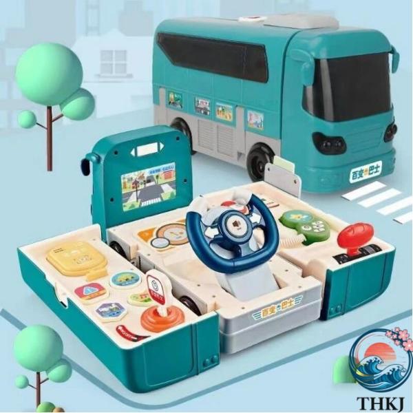 商品説明 このバスのおもちゃで遊ぶには多くの方法があります。軽く押すだけで距離を滑らせるスクールバスとしても遊べます。また、開けると、運転モードに切り替えることができ、ハンドル、バスカード、ギアシフター、コーリングマシンなどが含まれます。リ...