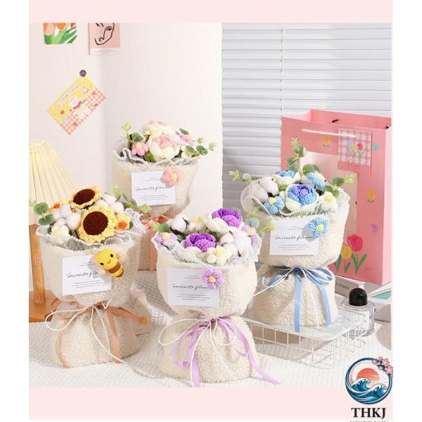 ぬいぐるみ花束 糸 かぎ針編み 造花 アレンジメントブーケ ギフト ぬいぐるみ ブーケ かわいい 贈り物 子供 プレゼント 女性 妻 友人 ギフト?発表会?誕生日?記念