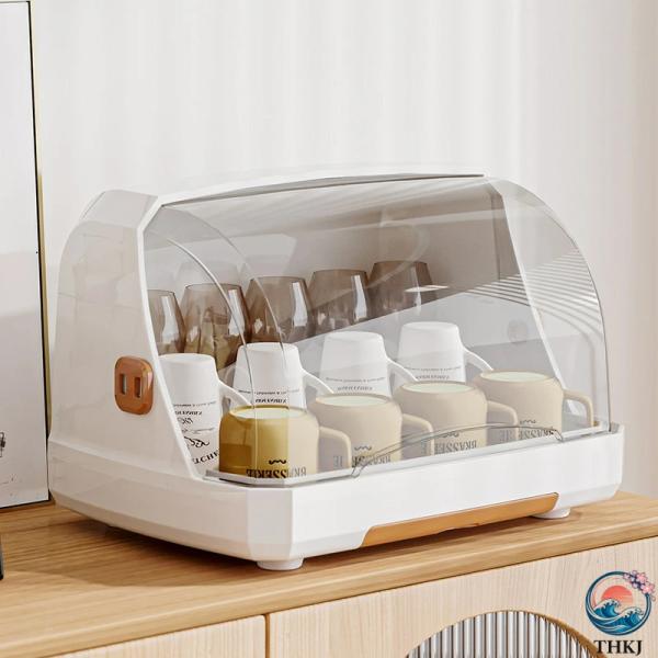 製品説明： この多機能水切りカップラックは、ボウル、箸、ティーカップなどの食器を収納するのに最適で、キッチンの必需品です。高品質のプラスチック製で、耐久性に優れているだけでなく、防塵性も備えているため、食器を清潔に保ちます。蓋のデザインは毎...