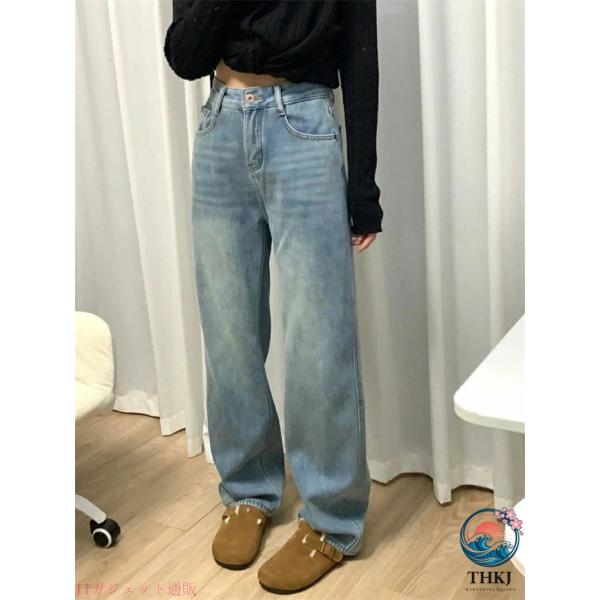 高腰デザイン、スリムで美しいシルエット：ウエストを高めにデザインし、スリムなラインを作り出します。スタイルアップ効果があり、秋冬のカジュアルなコーディネートに最適です。   裏起毛であたたかい、寒い季節にぴったり：裏起毛加工により、寒い秋冬...