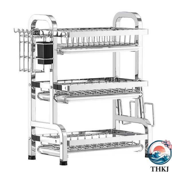 この商品について 多機能キッチン水切りラック-食器も調理器具もすべてキレイに乾かします。この食器水切りラックには、色々な物を置くことができます：ボウル/皿、野菜/果物、調理用ナイフ/まな板/カップ/スプーン＆フォーク/洗剤（ホルダー）、おた...