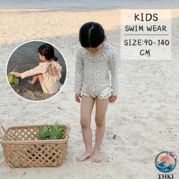 商品詳細  このキッズ水着は、お子様のプールタイムをより楽しく、快適にするための理想的な選択です。長袖とスカート付きのデザインは、日差しから肌を守りつつ、動きやすさを保持します。さらに、水陸両用であるため、プールだけでなくビーチや温泉など、...