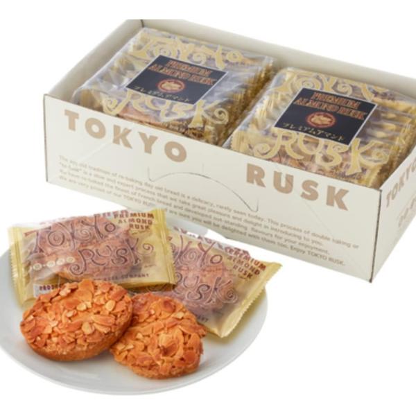 【商品名】　公式東京ラスク プレミアムアマンドラスク 16枚入 【商品説明】　・■アレルギー　：　小麦・乳・大豆・■カロリー ： 72kcal/1枚あたり・■箱サイズ ：  【サイズ】　高さ : 8.80 cm　横幅 : 16.10 cm　...