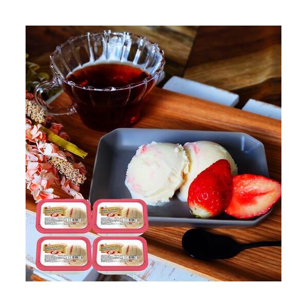 北海道産の乳製品を使用したバニラアイスに、いちごソースをマーブル状に混ぜ込んだホームタイプのアイスです。さっぱりした味のバニラアイスに、爽やかないちごソースを加え、飽きのこない味に仕上げています。■温度帯：冷凍■原材料名／食品添加物：乳製品...