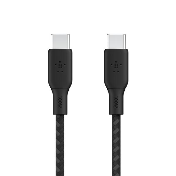 高速充電とデータ転送BELKIN CAB014BT3MBK USB-CtoCシリコンやわらか超高耐久2重編込ケーブル3m耐久性のあるエクストラロングUSB-C to USB-Cケーブルを使用して、USB-Cデバイスを安全に高速充電しましょう...