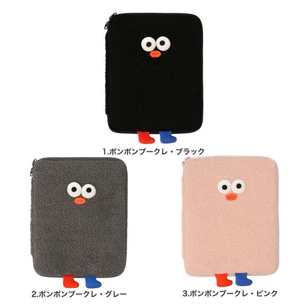 キュートなお顔のPCスリーブマークス ラップトップポーチ・11インチ・ブランチブラザーポンポンブークレ韓国雑貨ブランド「Brunch Brother（ブランチブラザー）」。あどけない表情がかわいいキャッチーなデザインです。ペンホルダー付。※...