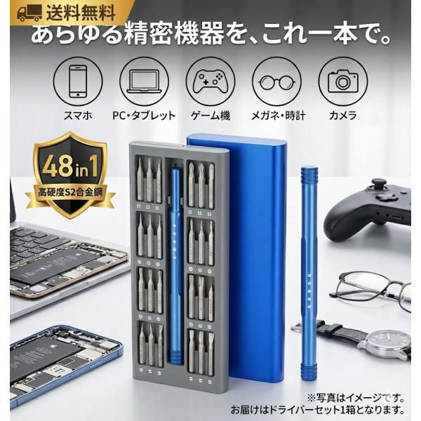 【マグネット内蔵で紛失防止】<BR>ビット収納部とハンドルにはマグネットが内蔵されています。ビットを確実に保持し、取り外した微細なネジもしっかり吸着するため、作業中の部品紛失を防ぎます。<BR><BR>【...