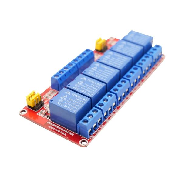 SMDフォトカプラを採用し絶縁回路はリレースイッチ電流によってI / Oポートの損傷を防ぎます。