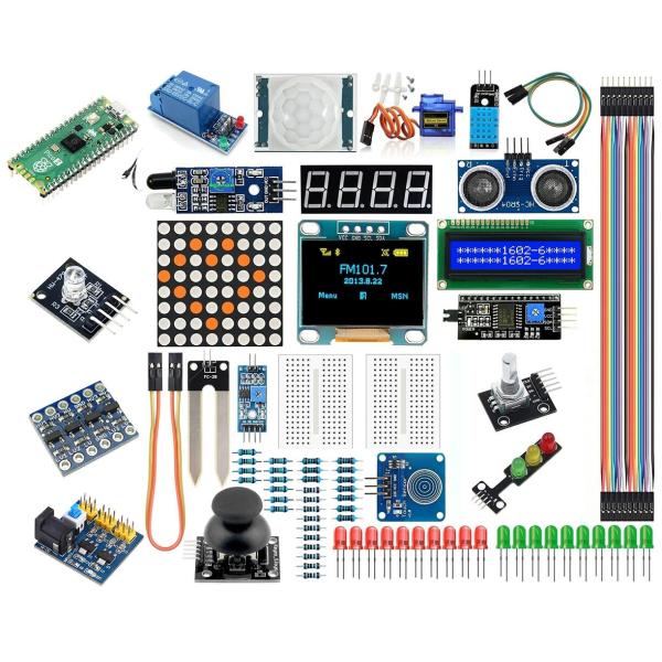 ●電子工作初心者に最適な、Raspberry Pi PICO2W RP2350 のモジュールキットセットです●Raspberry Pi Pico 2Wは、RP2350A(SoC)とCYW43439(無線モジュール)を搭載したマイコンボードで...