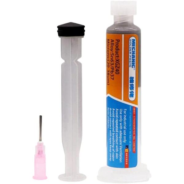 <BR>メカニック製 はんだがクリーム状になったものです<BR> シリンジタイプ <BR>25-45umリフローはんだ向け<BR><BR>Sb63/Pb37 融点183℃ <...