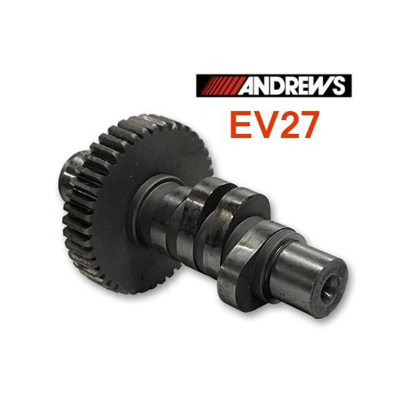 ANDREWS EVO用 EV27 カムシャフト※発送まで1週間前後頂戴いたします。EVOのカムとして定番のANDREWS EV27カムシャフトです。オールラウンドカムで2000-5500回転域のトルクをアップします。標準の80cui.モー...