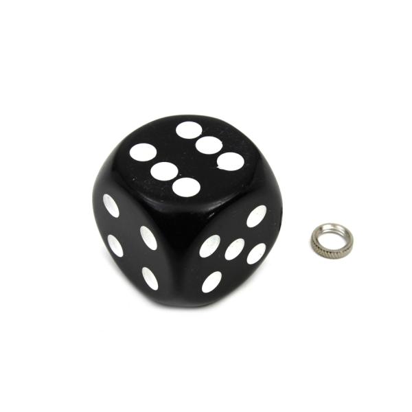 ダイスシフターノブは5/16-24インチネジで、ビレット構造と黒色ブラック仕上げが特徴です。サイコロのデザインが好きな方にはおすすめです！Dice shifter knob has 5/16" - 24 threads, features ...