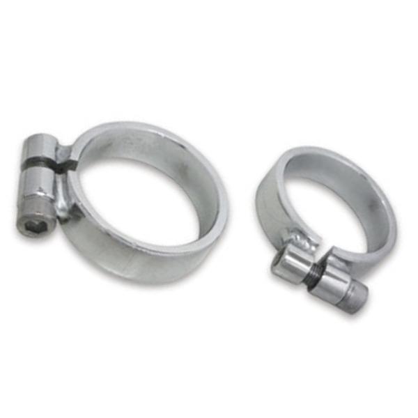 エアクラフト スタイル エキゾースト マフラー クランプ 2個セットエキゾーストパイプとシリンダーヘッドの接続用クランプです。1/8インチ(3.1mm)厚みのヘビーウォール仕様です。2個セット■1948-65年パンヘッド用Chrome ex...