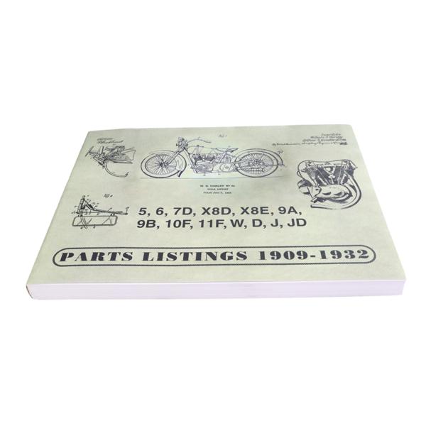 1909-1932 年の Vツインのパーツ ブックには、OE 番号付きの図解されたコンポーネント パーツが掲載されています。もー100年経ってしまいましたね！旧車持ちの方は必需品ですし、コレクションとしても持っていても良いと思います！ハーレ...
